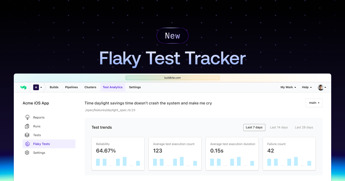 TA Flaky Test Tracker | Buildkite June 2023 Release | Buildkite