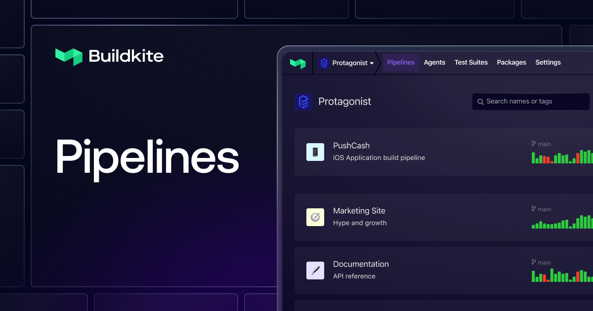 Buildkite Pipelines | Build the flexible workflows you need | Buildkite