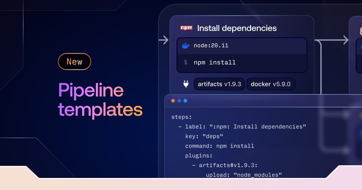 Quickstart templates for common pipelines | Buildkite Q1 2024 Release ...